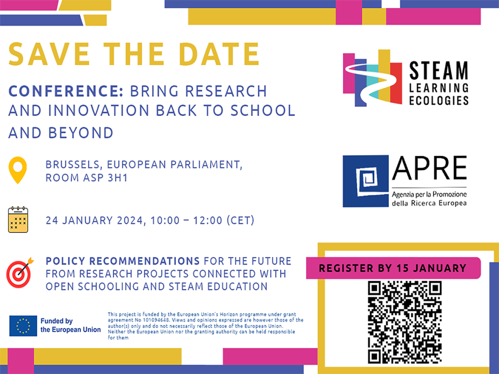 STEAM Learning Ecologies – Policy Dialogue Event in Brussels – SLE project